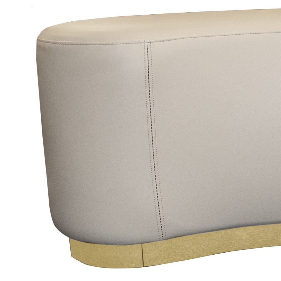 Amara Stone Curve Waiting Sofa | Comfortel Salon Furniture USA + Canada