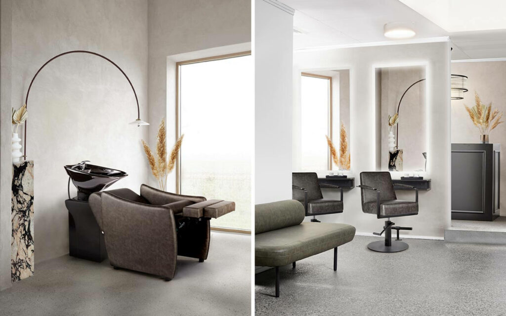 Cool & Grounded | Textures | Salon Interior Design Inspo by Comfortel ...