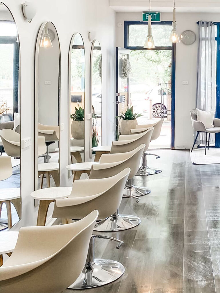 Neutral White | Salon Design Inspiration | Salon Furniture - Comfortel