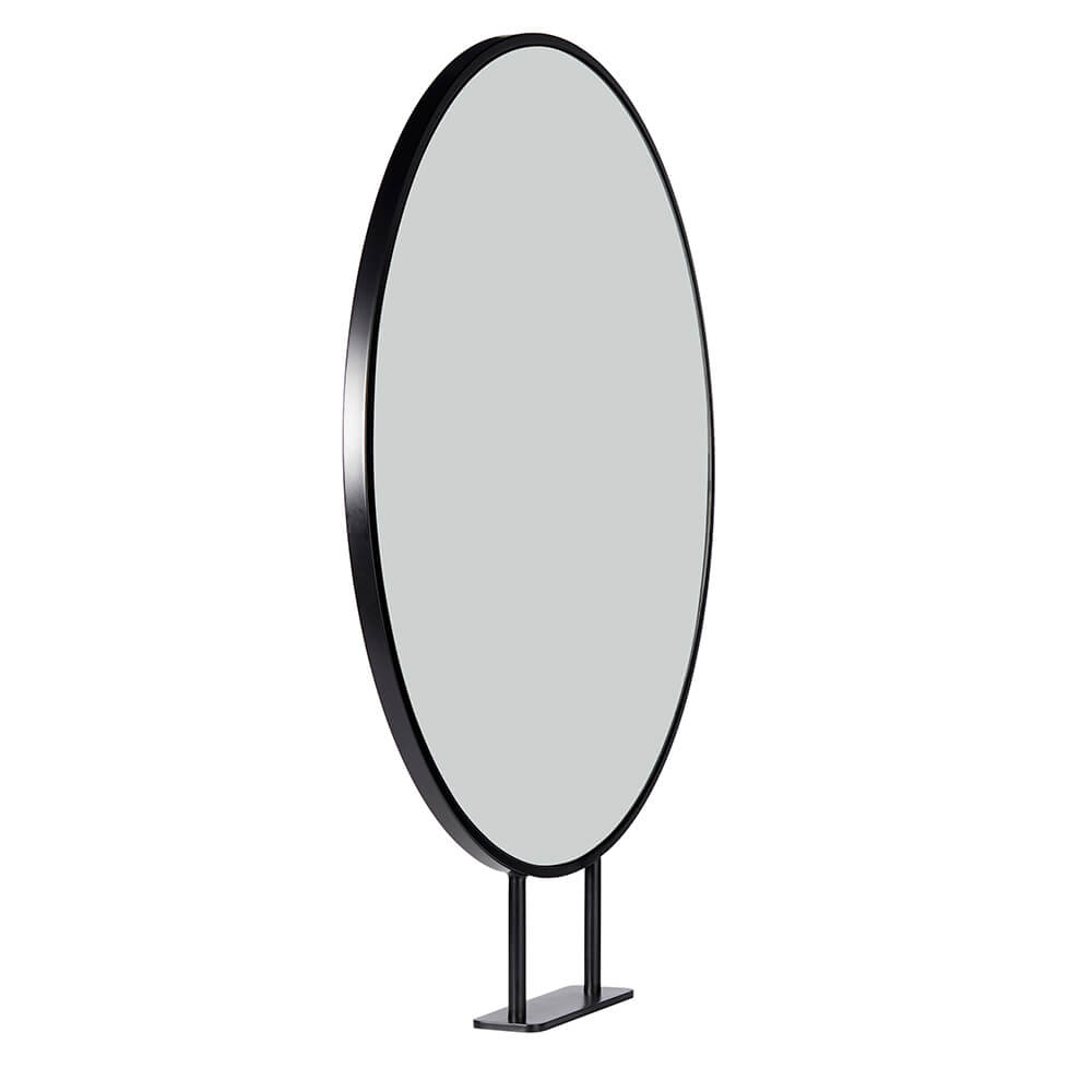 Nero Double Round Salon Mirror | Comfortel Salon Furniture USA + Canada