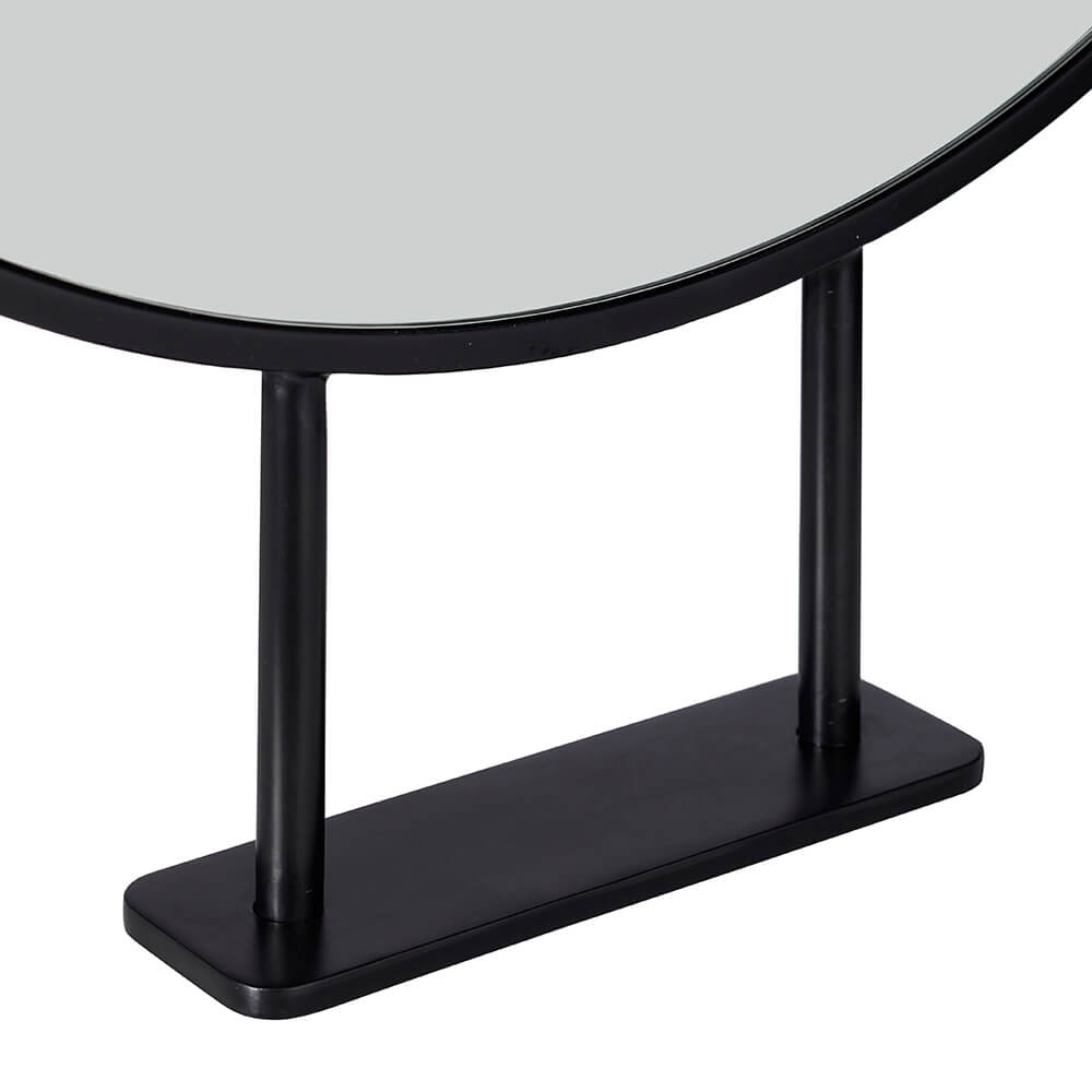 Nero Double Round Salon Mirror | Comfortel Salon Furniture USA + Canada