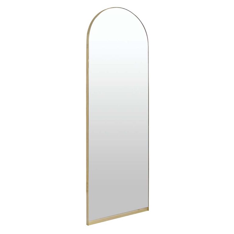San Remo Arch Salon Mirror Brass | Comfortel Salon Furniture USA