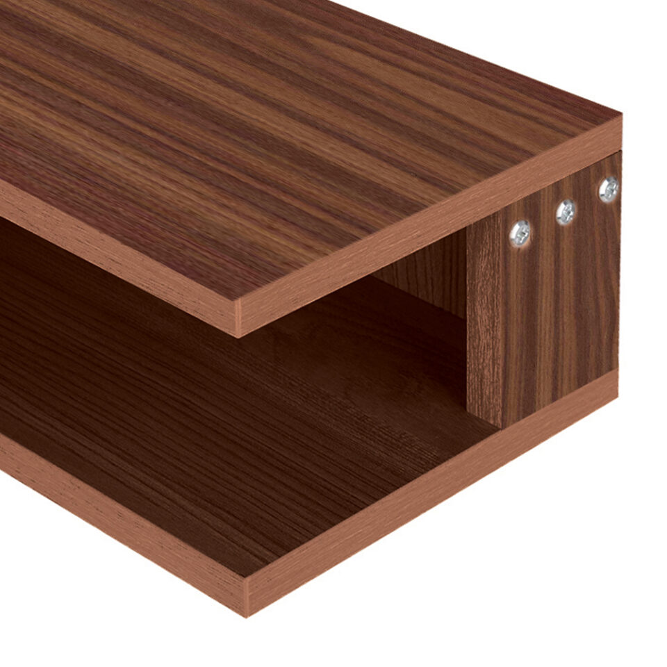 Double bench - Natural Walnut | Comfortel Salon Furniture USA