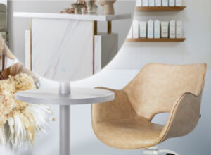 Chloe Sand Styling Chair | Comfortel Salon Furniture USA