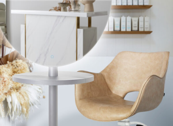 Chloe Sand Styling Chair | Comfortel Salon Furniture USA